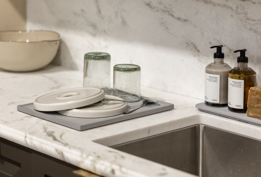 Compact Dish Drying Stone – Fast-Drying Mat | Dorai Home