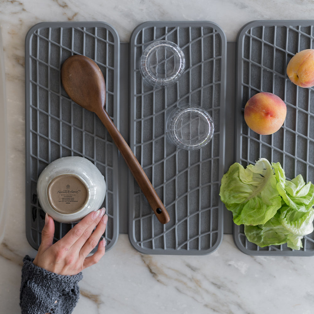 Stone Dish Drying Mat | Antimicrobial & Foldable | Dorai Home