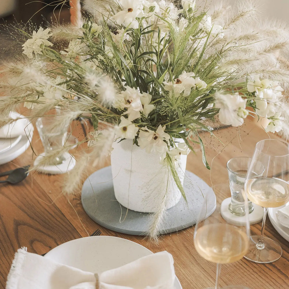 Large Stone Saucer | Versatile For Plants, Decor & More | Dorai Home